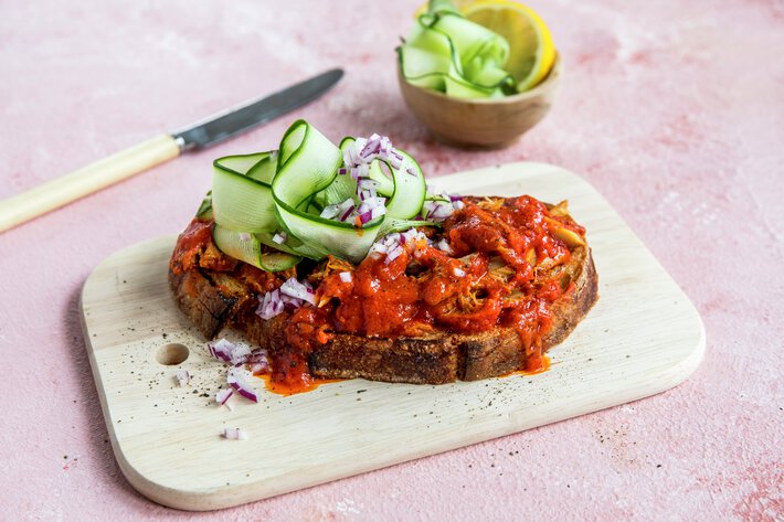 Mesterbakeren | Skive med makrell i tomat